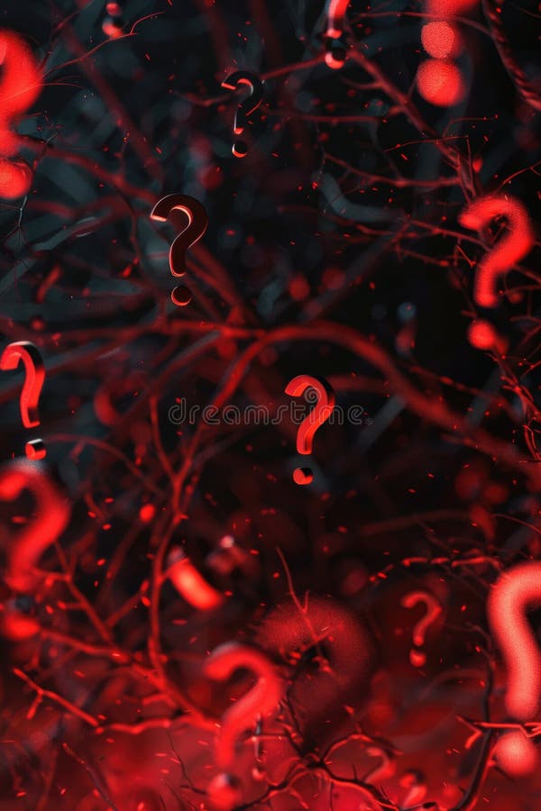 A Tree Covered in Question Marks. Perfect for Educational or Curiosity ...