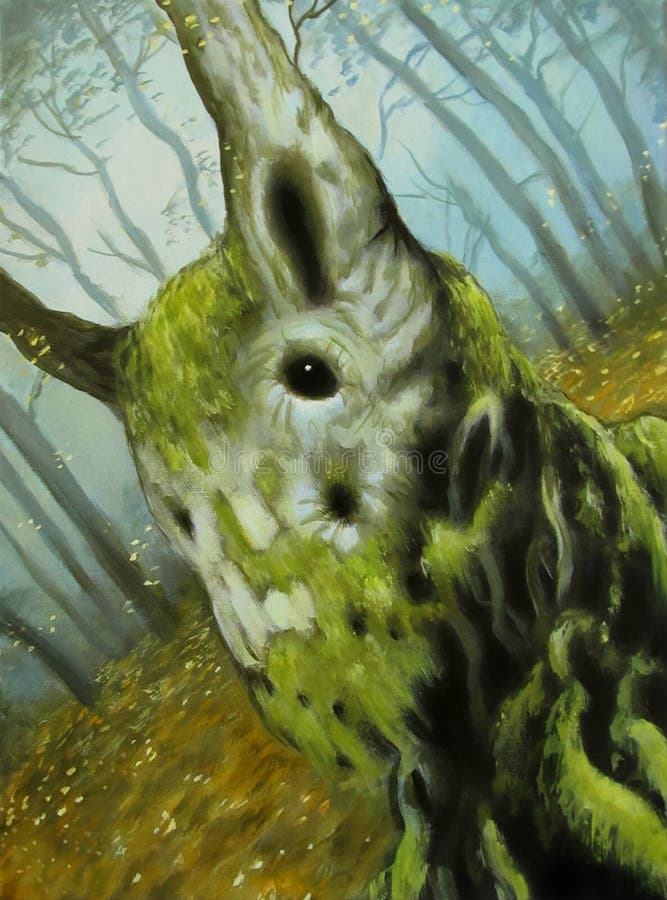 Tree Creature Fantasy Character Stock Vector - Illustration of vector ...