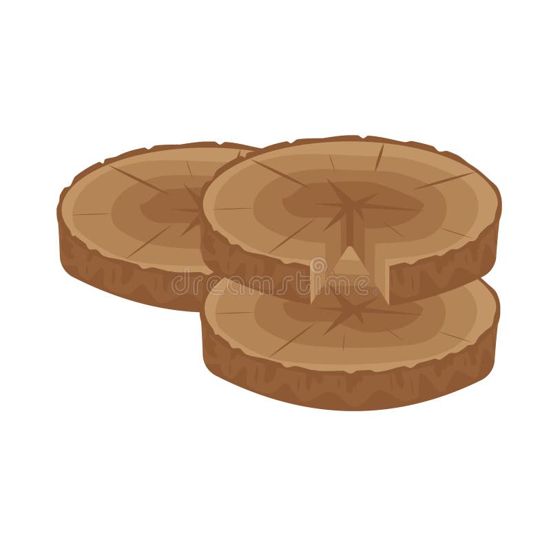 A Tree in a Cut, Color Isolated Vector Illustration in the Cartoon ...