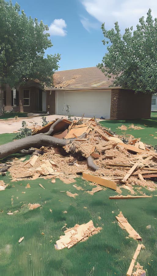 Severe Storm Floods Residential Neighborhood with Hail and Lightning ...