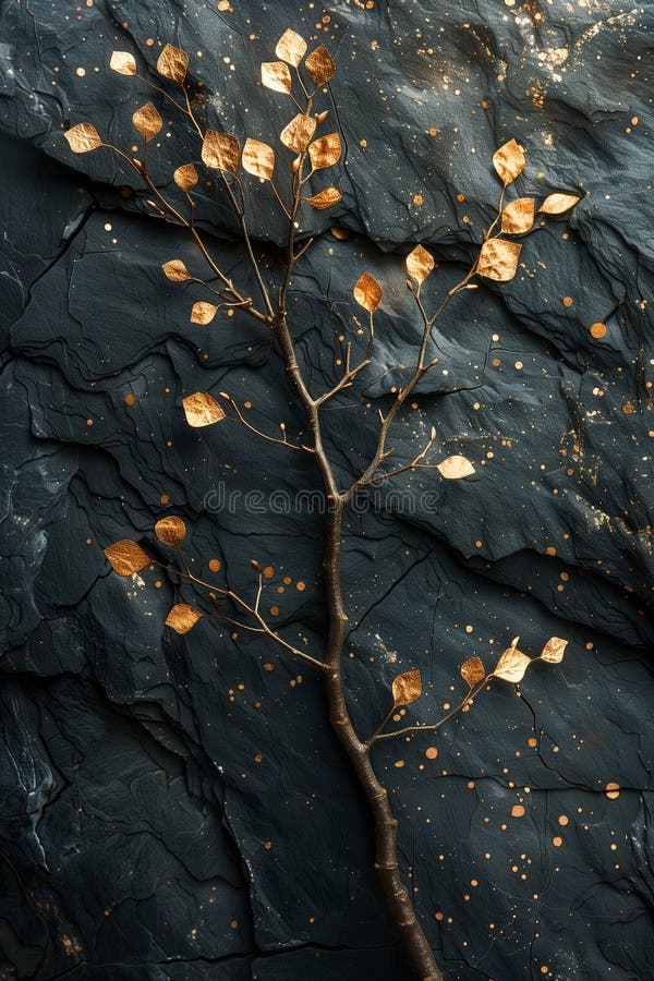 A Tree Defying Odds by Growing Out of a Rock Formation Stock Image ...