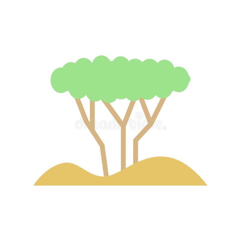 Tree in desert stock illustration. Illustration of desert - 82795539