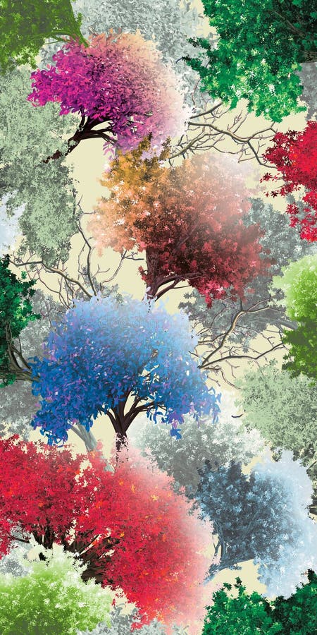 Tree Design with Background Stock Illustration - Illustration of ...