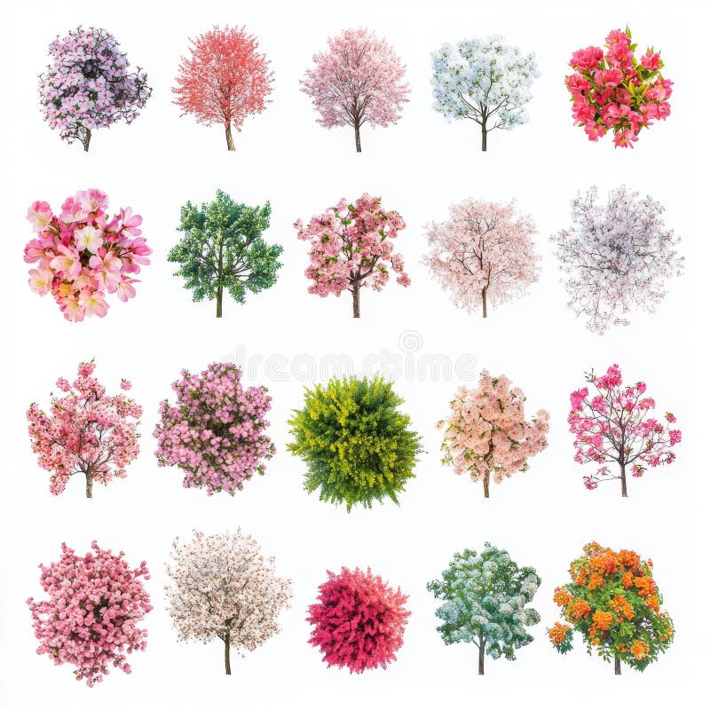 864 Tree Design Element Set Transparent Background Stock Photos - Free ...