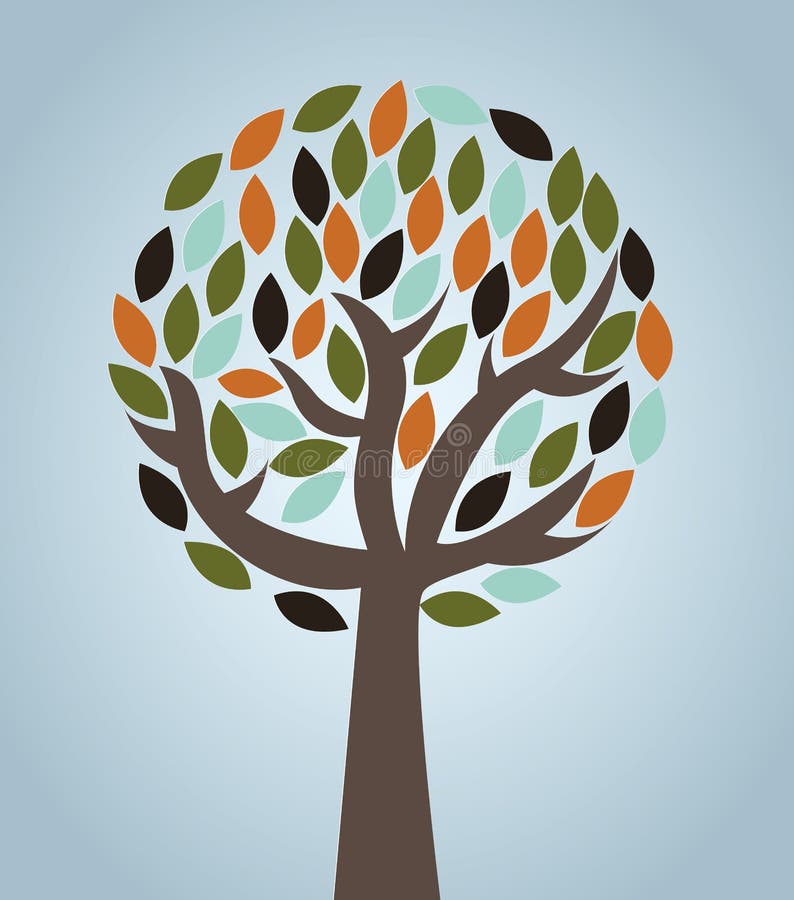 Tree stock vector. Illustration of pattern, fall, design - 31867198