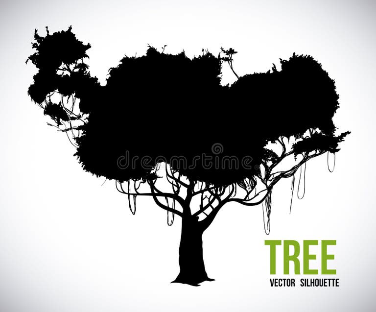 Tree design stock vector. Illustration of nature, gray - 44445931