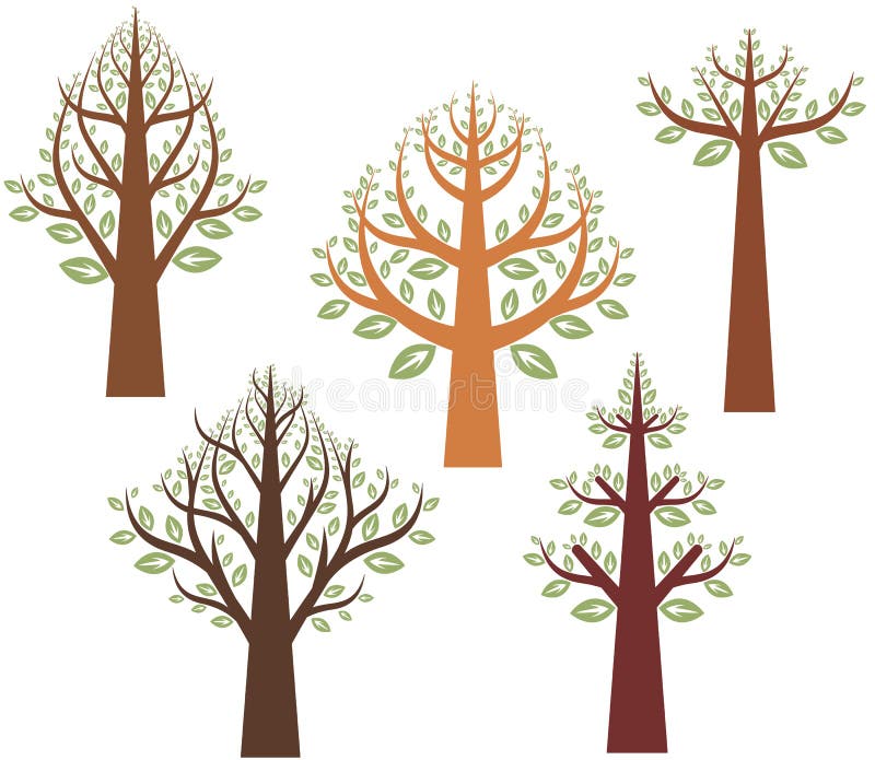 Tree design series stock vector. Illustration of outside - 2372957