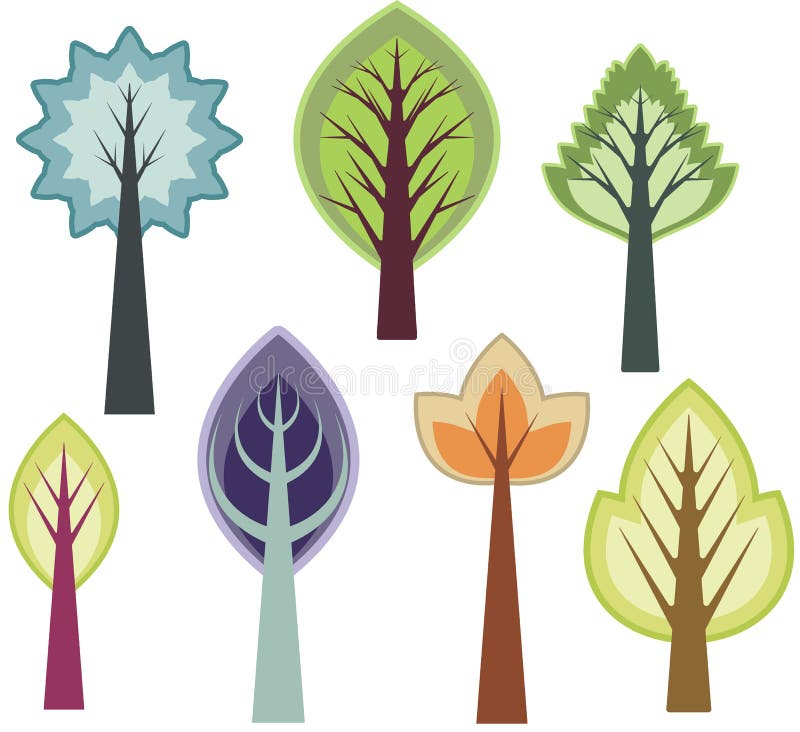 Tree design series stock vector. Illustration of life - 2375670