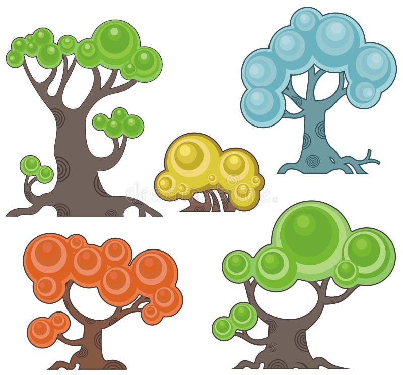 Tree design series stock vector. Illustration of abstract - 2375698