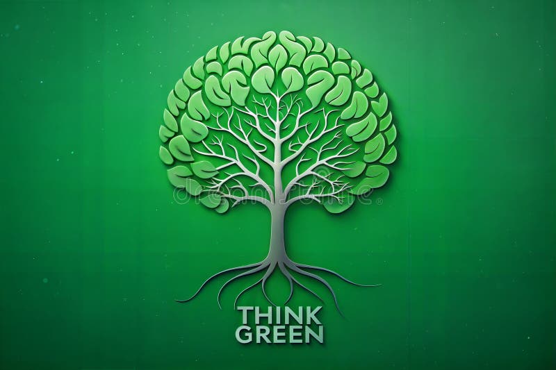 Tree Design Where the Leaves Form a Brain-like Structure Symbolizes ...