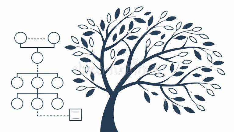 Tree Diagram Infographic Hierarchy and Branching Data Visualization ...
