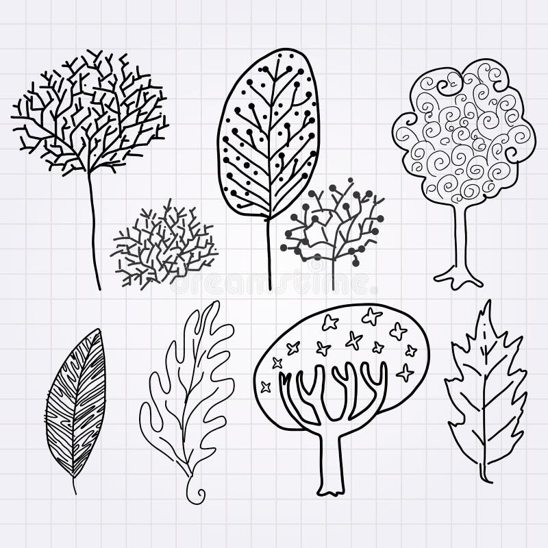 Tree doodle stock vector. Illustration of painting, character - 50413660