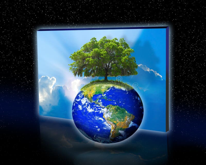 Tree on earth stock photo. Image of environmental, care - 4750158