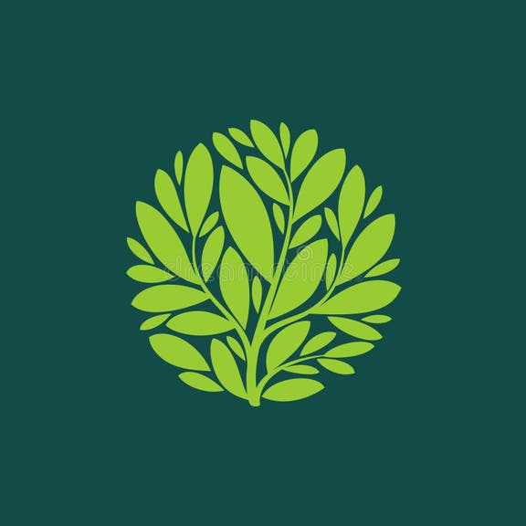 Tree. Vector Logo Mark Template or Visual Emblem for Topiary Artist or ...