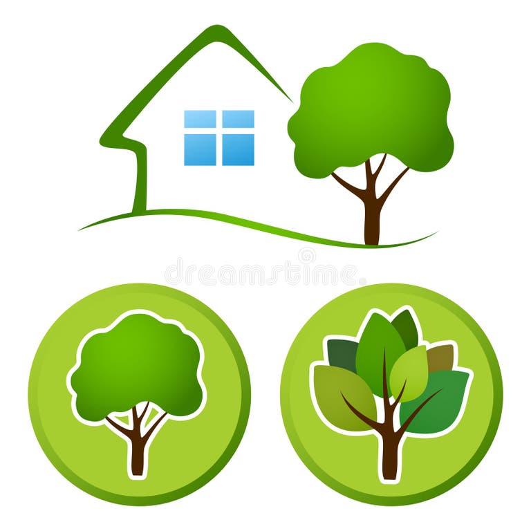 Tree emblem 6 stock vector. Illustration of icon, nature - 28127074