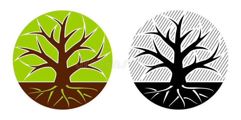 Tree emblem 24 stock vector. Illustration of emblem - 205067262