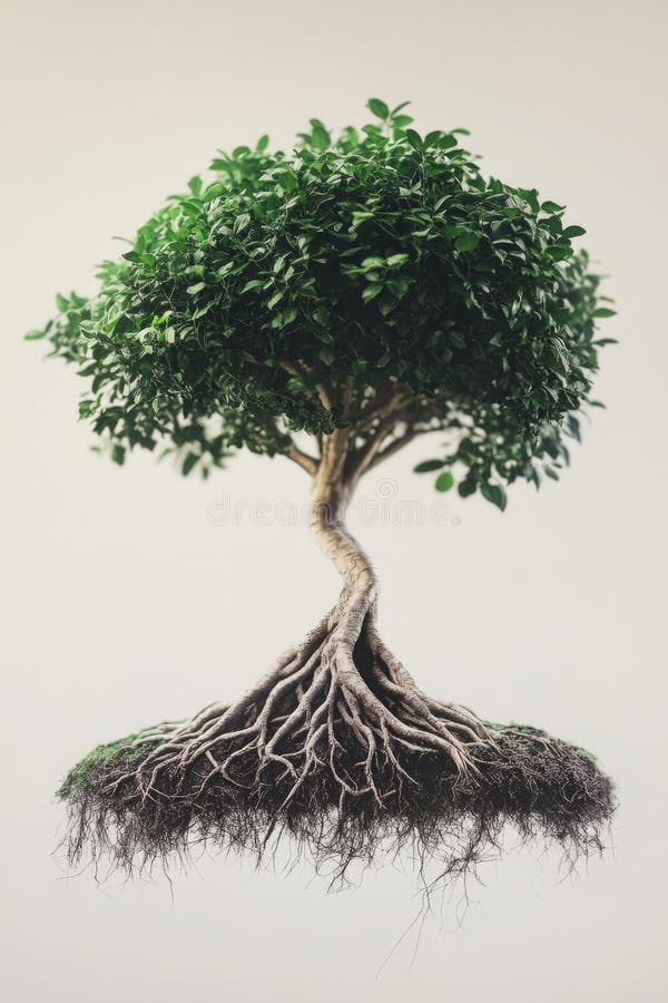 TREE EMERGING from soil stock photo. Image of nature - 380092296