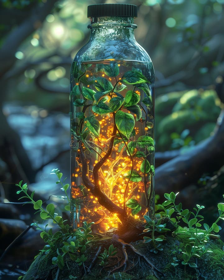 Tree Encased in Glass Jar stock photo. Image of tree - 324479374