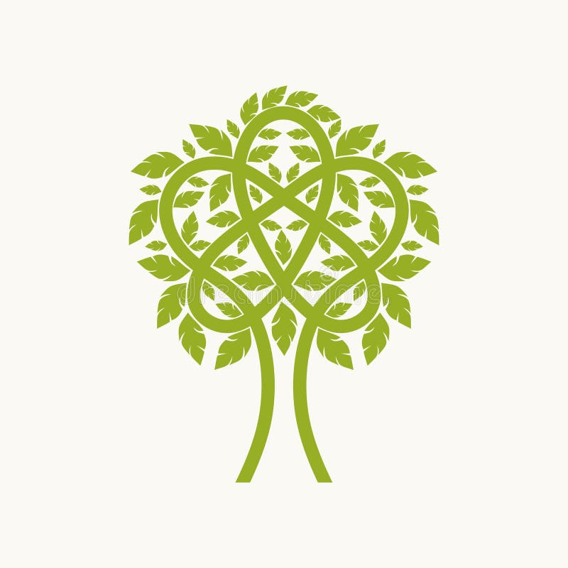 Tree of eternal life stock vector. Illustration of dove - 122700371