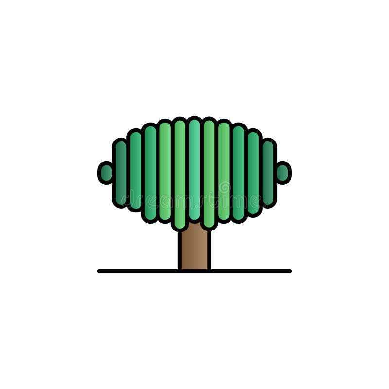 Tree, Eucalyptus Icon. Simple Thin Line, Outline Vector of Trees Icons ...