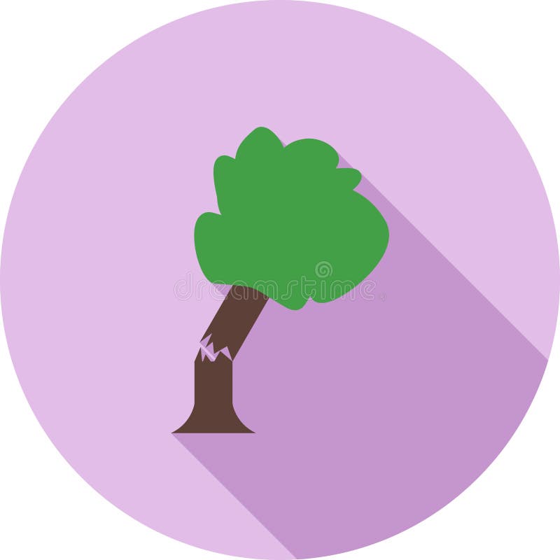 Tree Falling stock vector. Illustration of danger, broken - 91637996