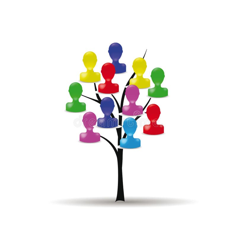 Tree figures stock illustration. Illustration of wallpaper - 35671093