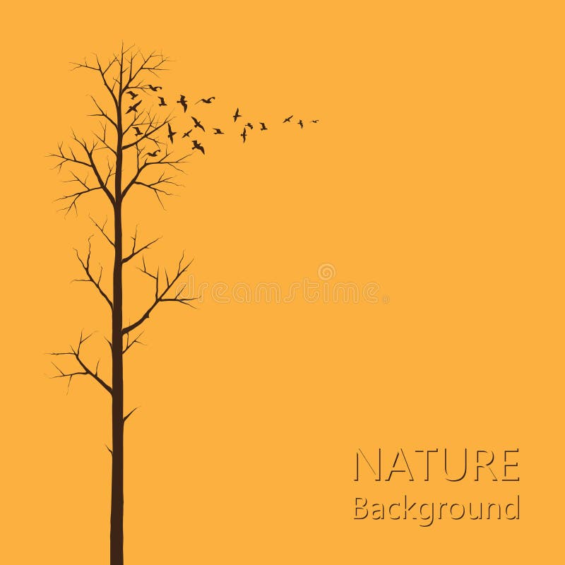 Flock Flying Birds Tree Branch Tree Stock Illustrations – 499 Flock ...