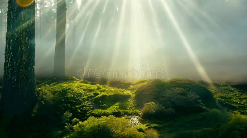 Tree is in the Foreground of a Forest Stock Footage - Video of ...