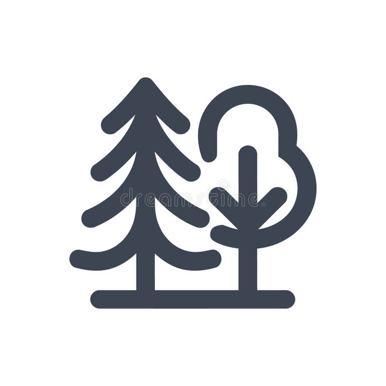 Tree and Forest Icon stock vector. Illustration of growth - 361702408