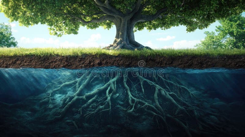 Tree Foundations - Elaborate Subterranean Network, Maximizing Moisture ...