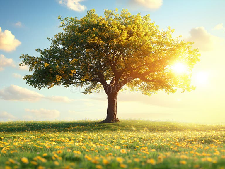 Tree Foundations - Elaborate Subterranean Network. Stock Illustration ...