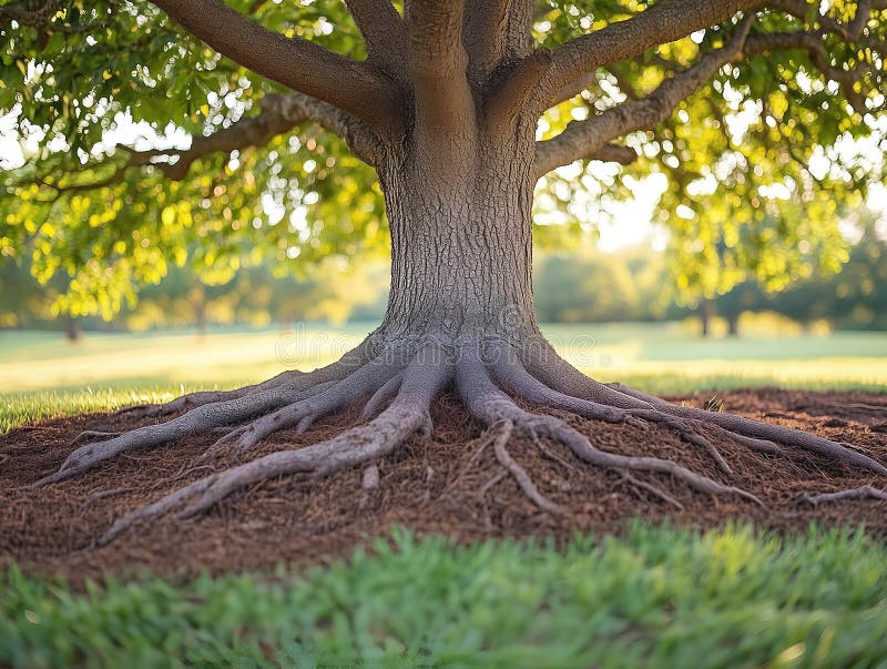 Tree Foundations - Elaborate Subterranean Network. Stock Image - Image ...