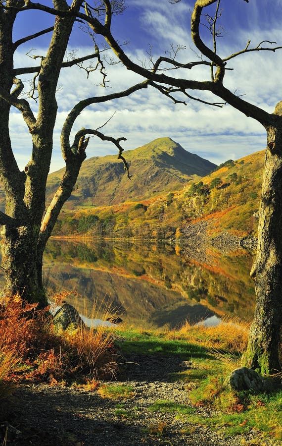 Nant Gynant Valley, Snowdonia, North Wales Stock Photo - Image of ...