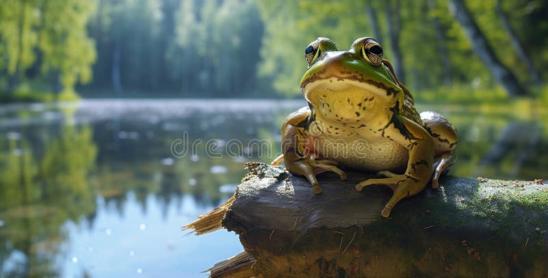 Tree Frog on Branch, Tree Frog on Green Leaves, Animal Closeup Stock ...