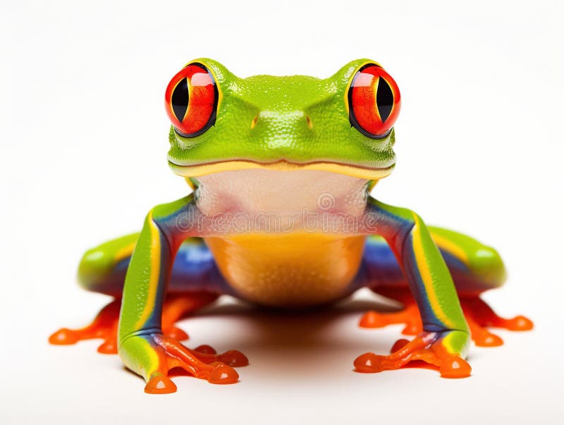 Tree frog isolated stock illustration. Illustration of green - 293706684