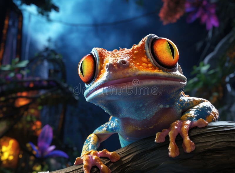 A Tree Frog Smiling at the Camera Stock Photo - Image of animal, small ...