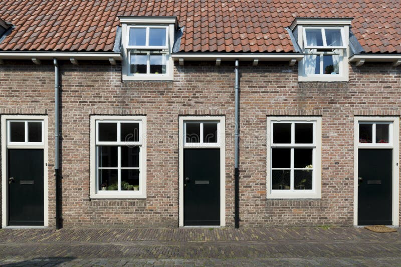 Tree front doors in a row stock image. Image of door - 25160359