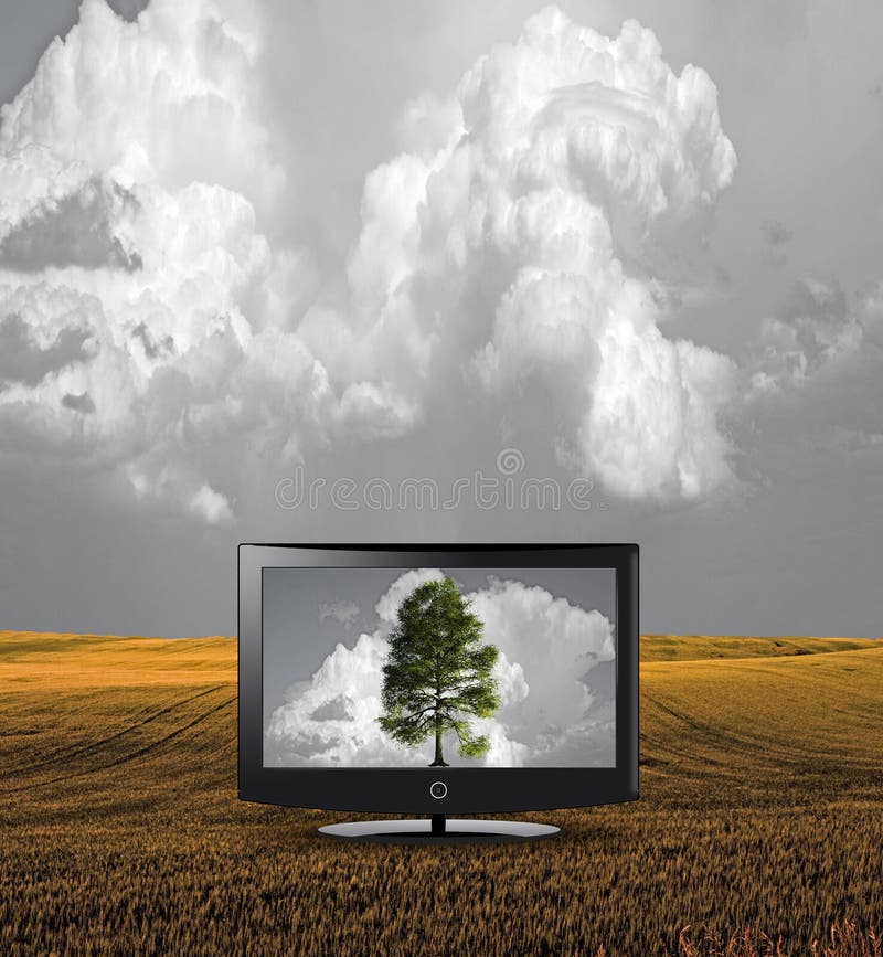 Environment Past Future Tree Sign Stock Illustration - Illustration of ...