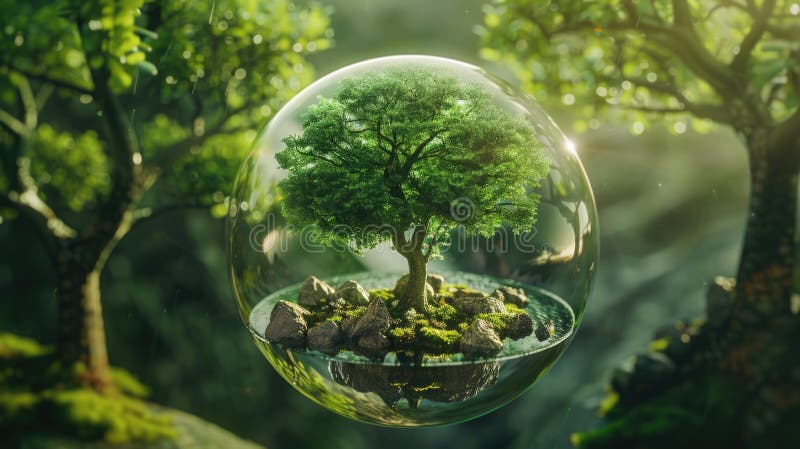 Tree in a glasshouse stock photo. Image of conservation - 377634222