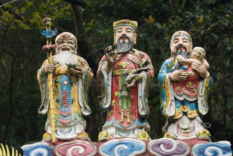 Tree Gods in Taiwan Temple stock photo. Image of safe - 7986264