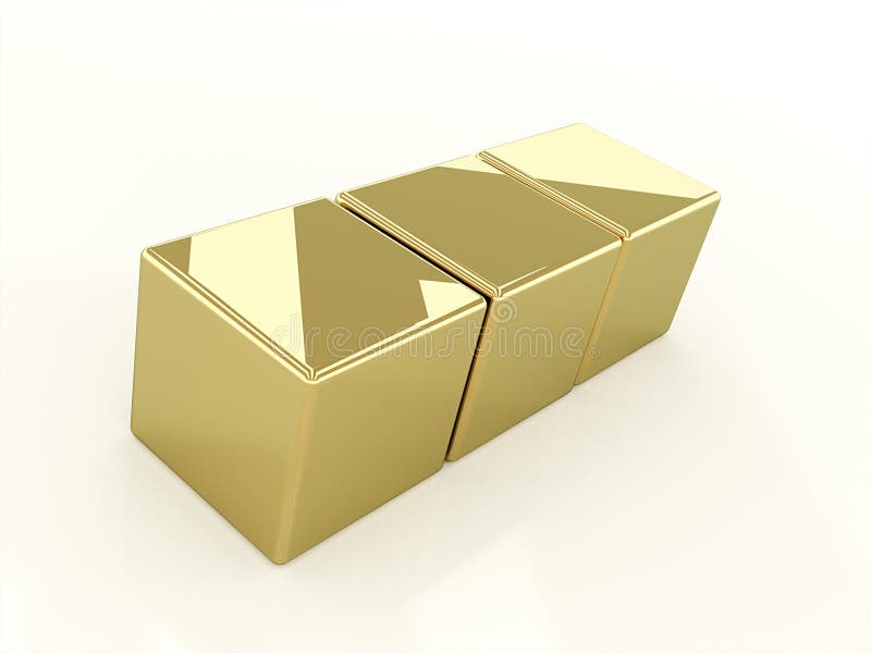 Tree gold cubes stock illustration. Illustration of golden - 41677898