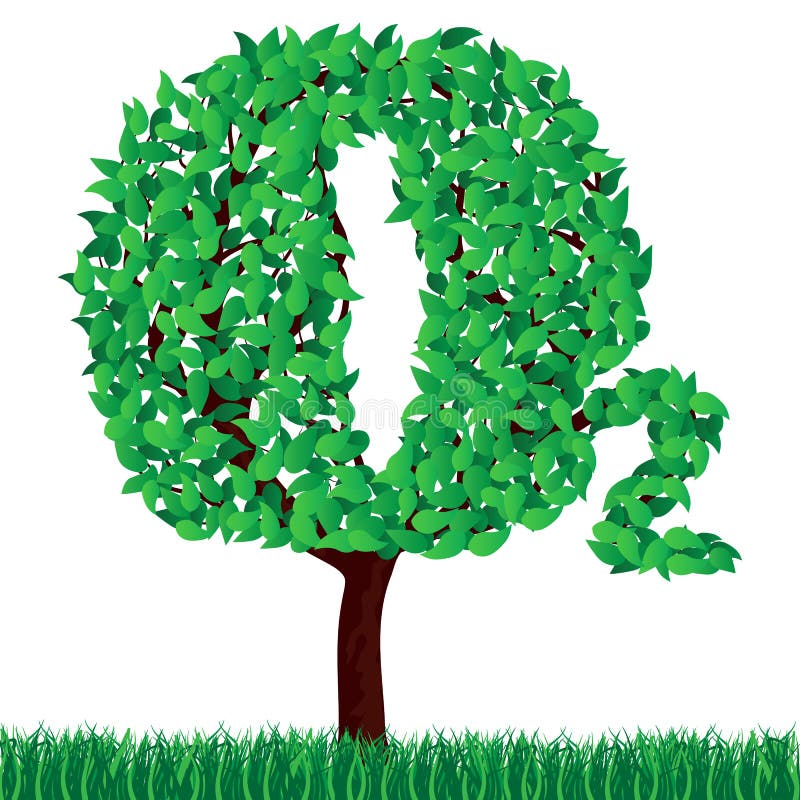 Exclusive. a Tree with Green Gradient Leaves in the Shape of the ...