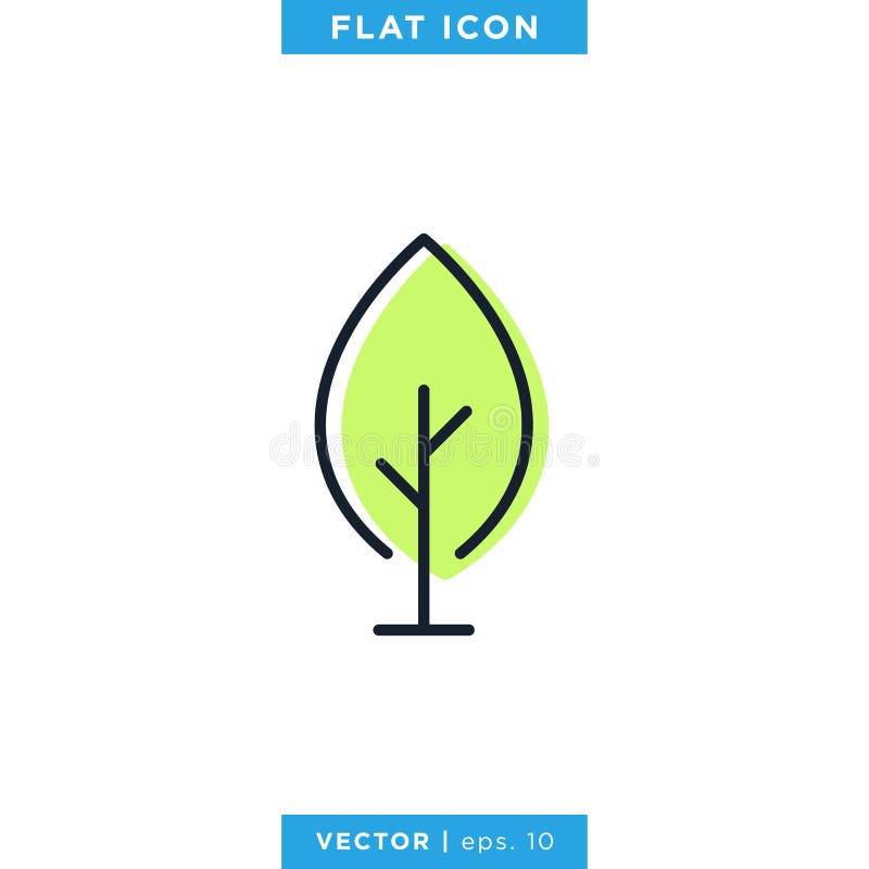 Tree with Green Color Icon Vector Design Template. Stock Vector ...
