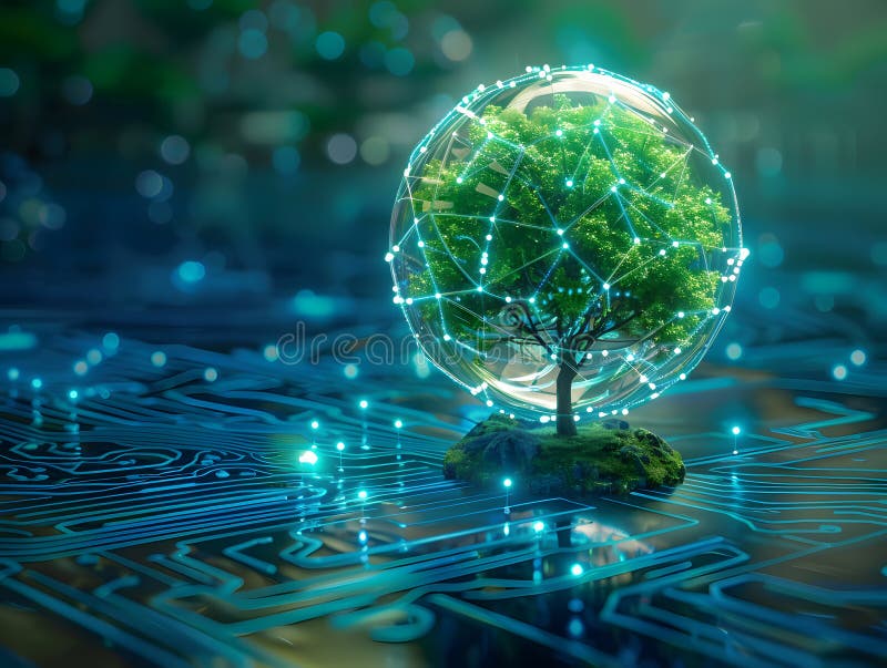 Technology Tree Circuit Ecology Business Stock Illustrations – 844 ...