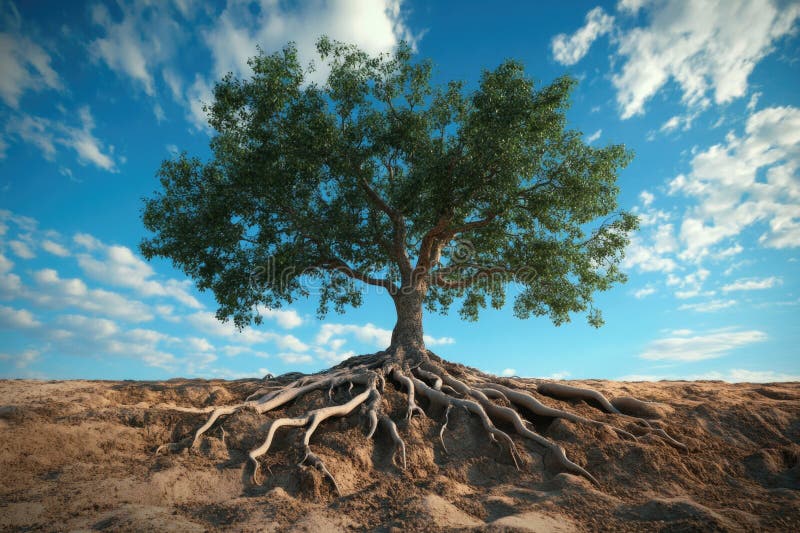 Tree Growing from Ground stock photo. Image of plant - 373299376