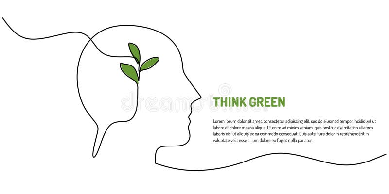 Tree Growing Inside a Human Head, Symbolizing Mental Growth and ...