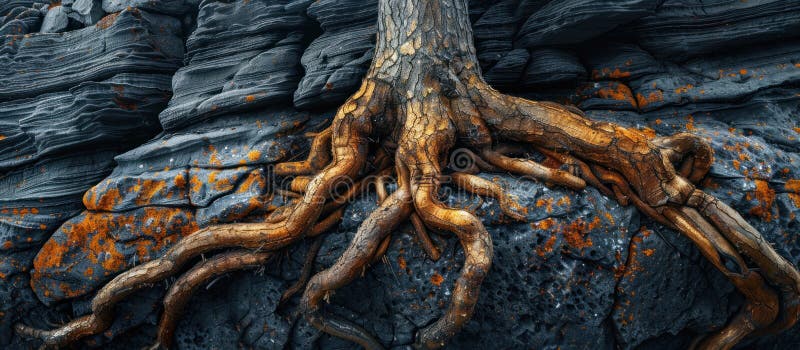 Tree Growing from Rock stock photo. Image of formation - 312052970