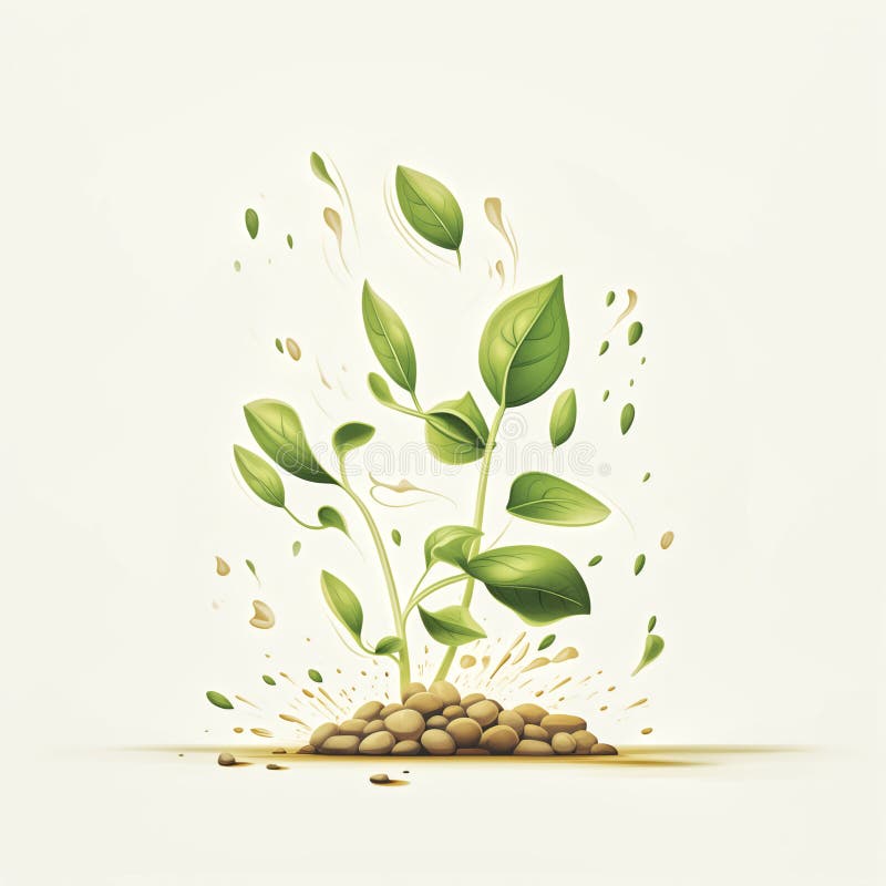 Seeds of Tomorrow in Abstract Illustration Stock Illustration ...