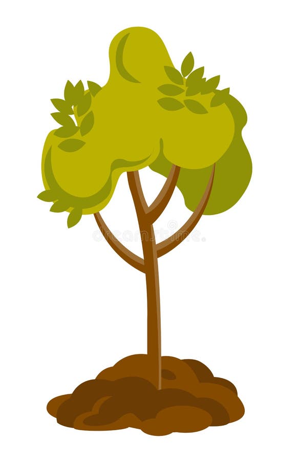 Tree growing in the soil stock vector. Illustration of earth - 68518625 Tree growing in the soil stock vector. Illustration of earth - 68518625