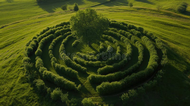The Tree Grows in a Spiral Pattern Stock Photo - Image of beauty ...